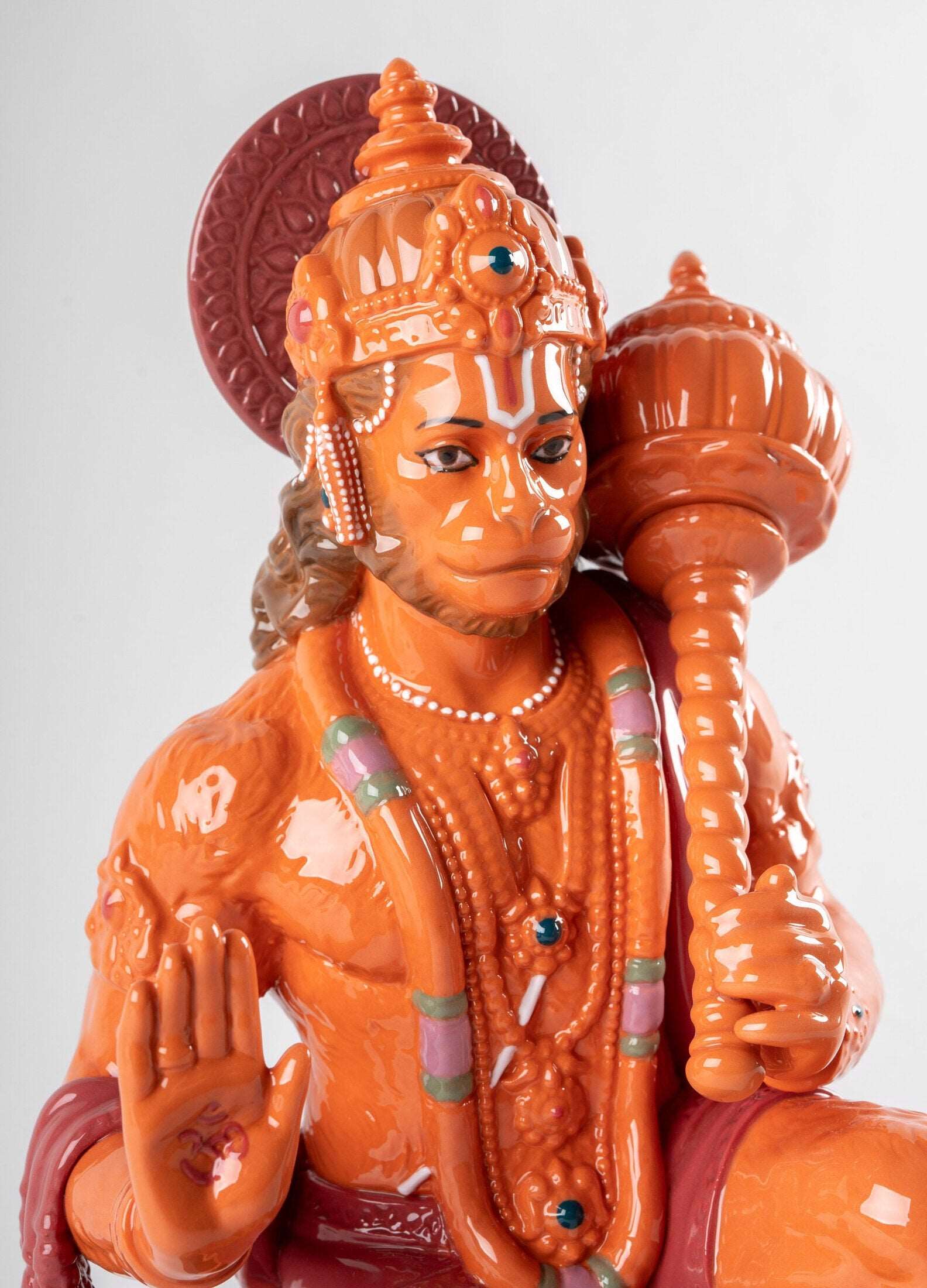 Lladró Hindu Hanuman Orange Sculpture – FormFluent