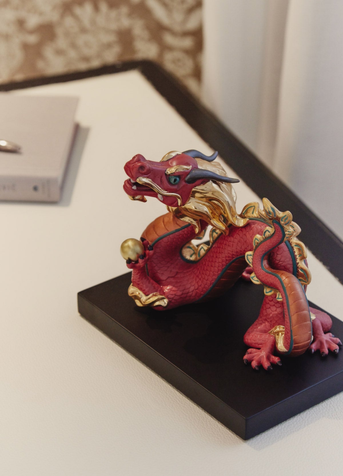 Lladró Dragon Sculpture Red Limited Edition – FormFluent