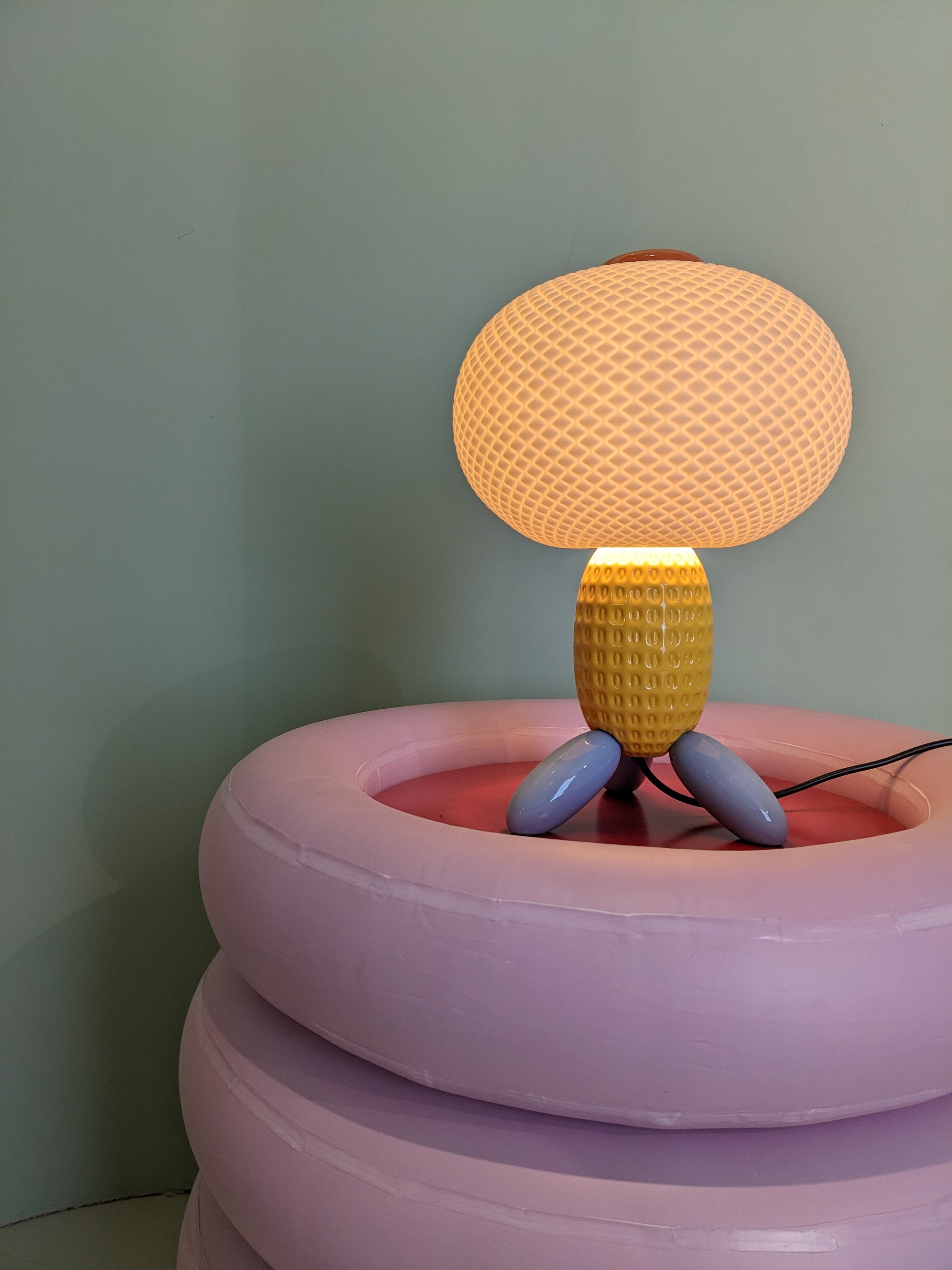 Lladró Soft Blown Airbloom Table Lamp by Nichetto Studio