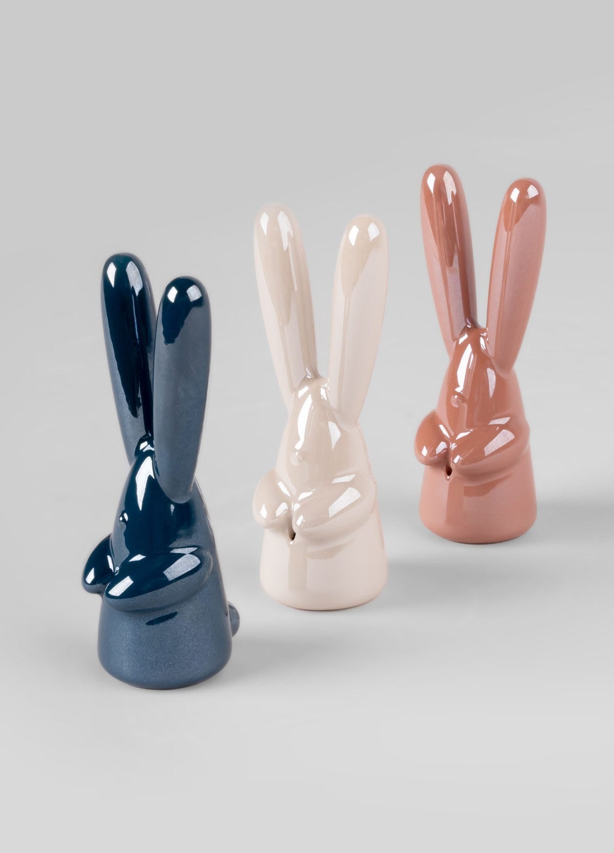 Lladró Bunny Figurine Incense Ring Holder Pink | FormFluent