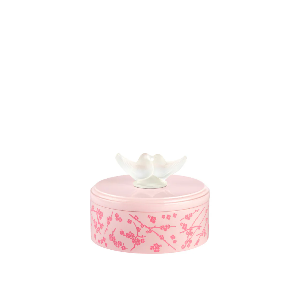 Lalique Fleurs De Cerisier Box Small Size - Clear Crystal Pink ...
