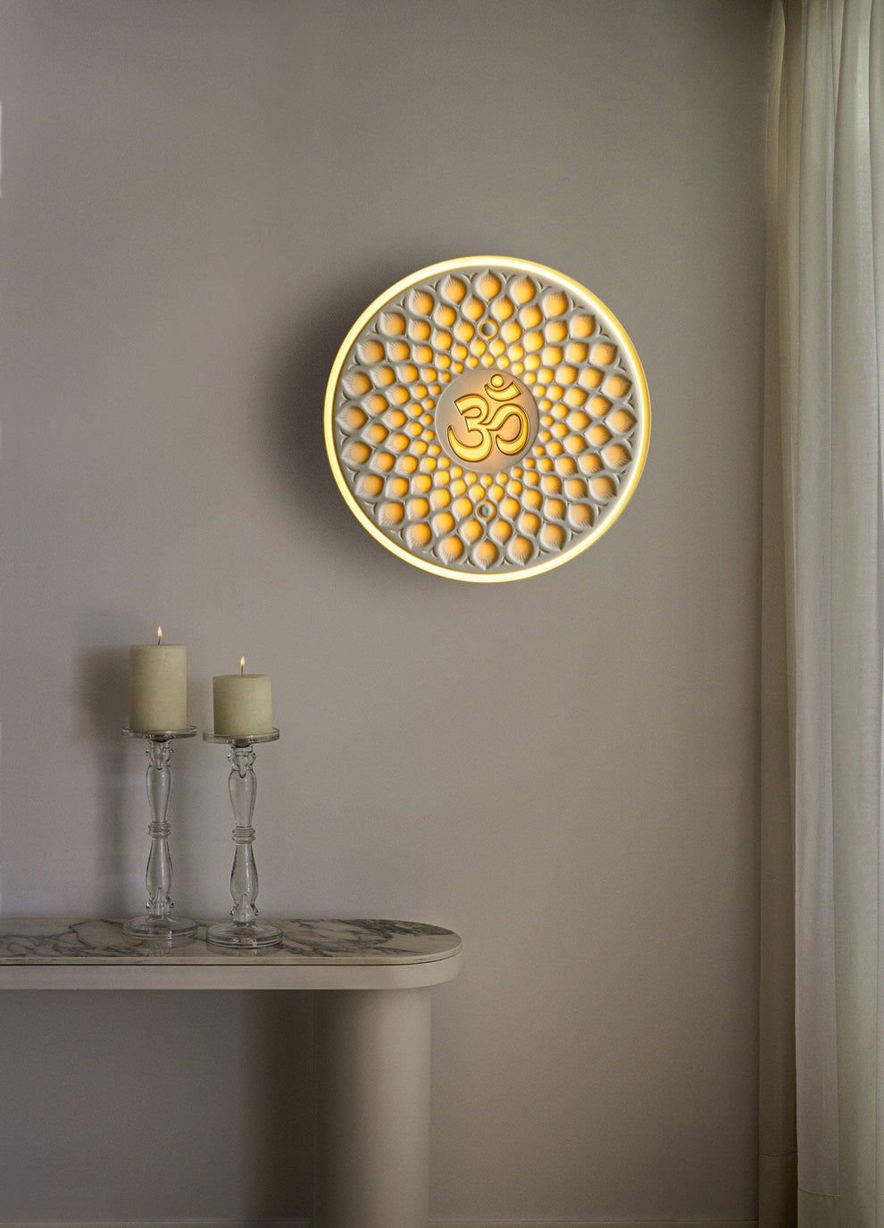 Lladró Dharmic Om wall light – FormFluent